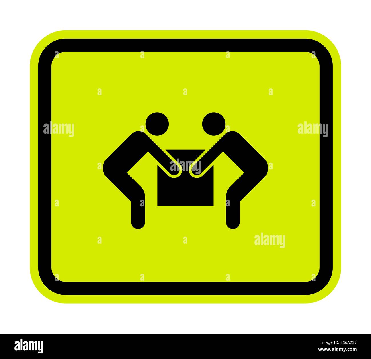 Symbol Two Person Lift Sign Isolate On White Background,Vector ...