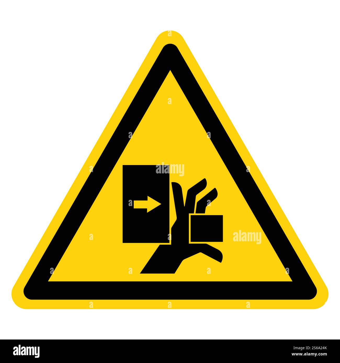 Hand Crush Force From Left Symbol Sign Isolate On White Background ...