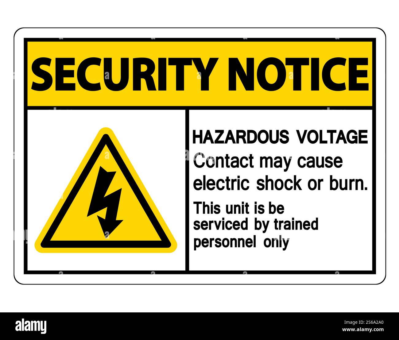 Security Notice Hazardous Voltage Contact May Cause Electric Shock Or ...