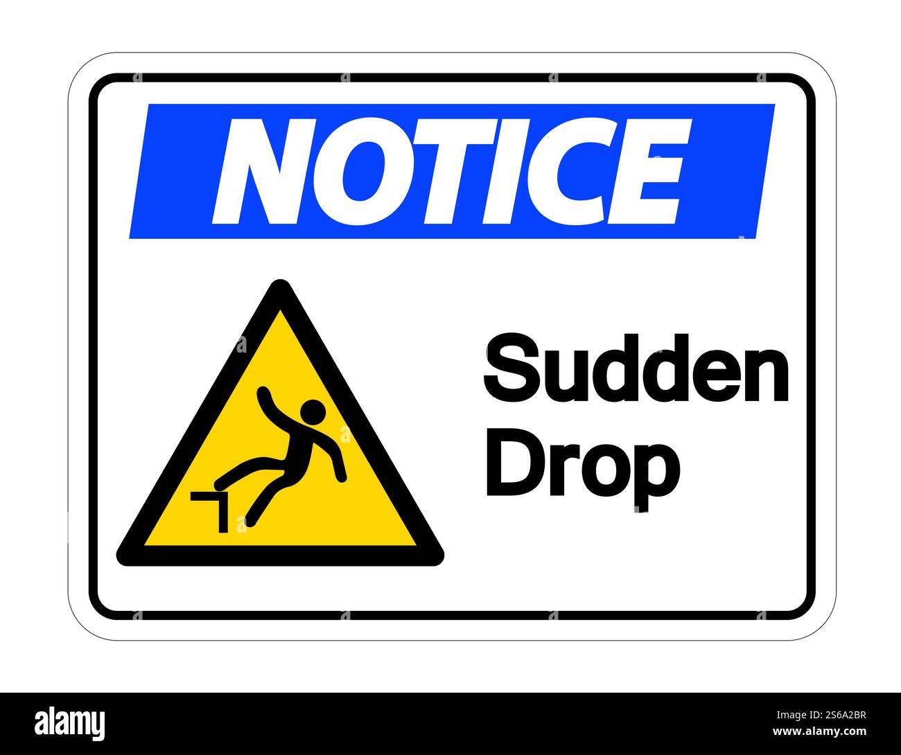 Notice Sudden Drop Symbol Sign On White Background,Vector Illustration ...