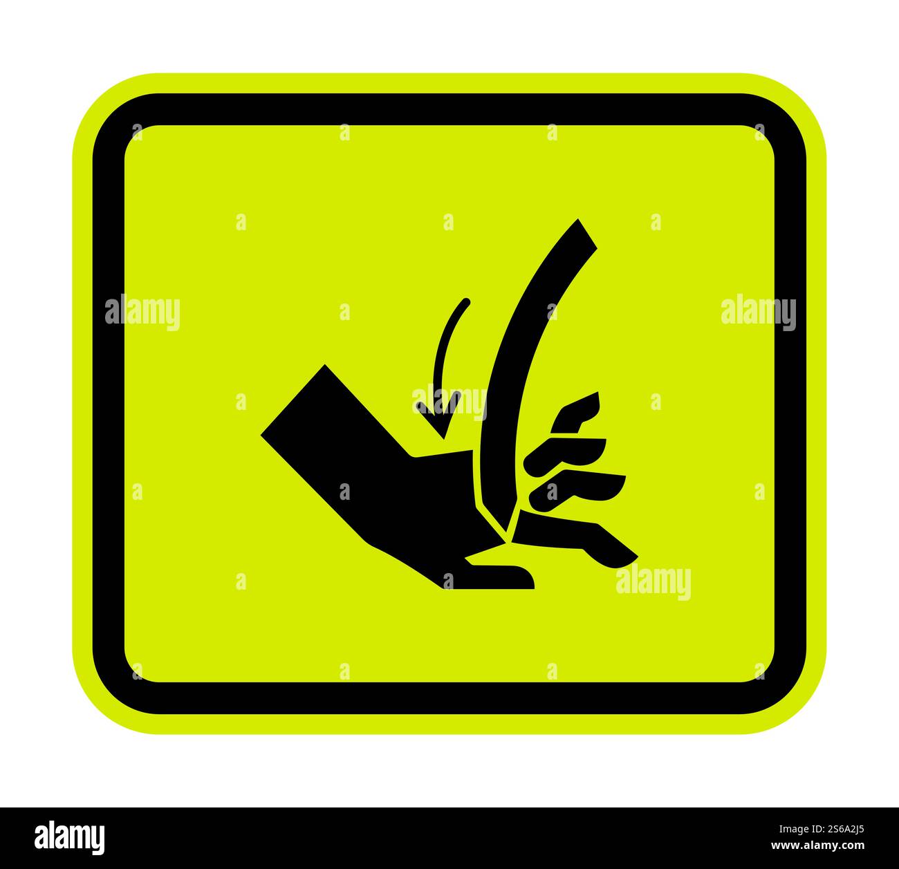 Cutting of Hand Curved Blade Symbol Sign Isolate On White Background ...