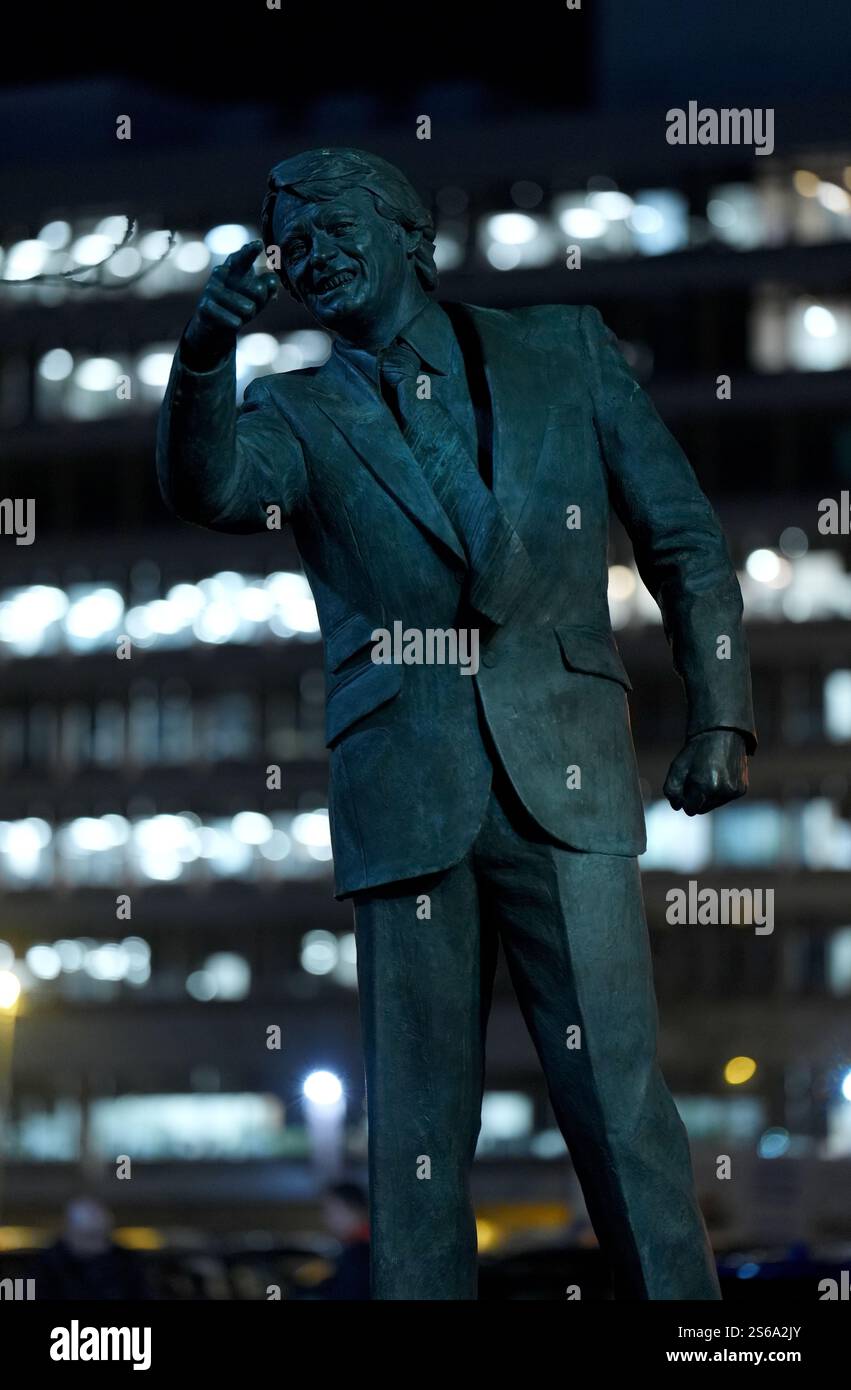 The Sir Bobby Robson Statue outside the ground before the Premier ...