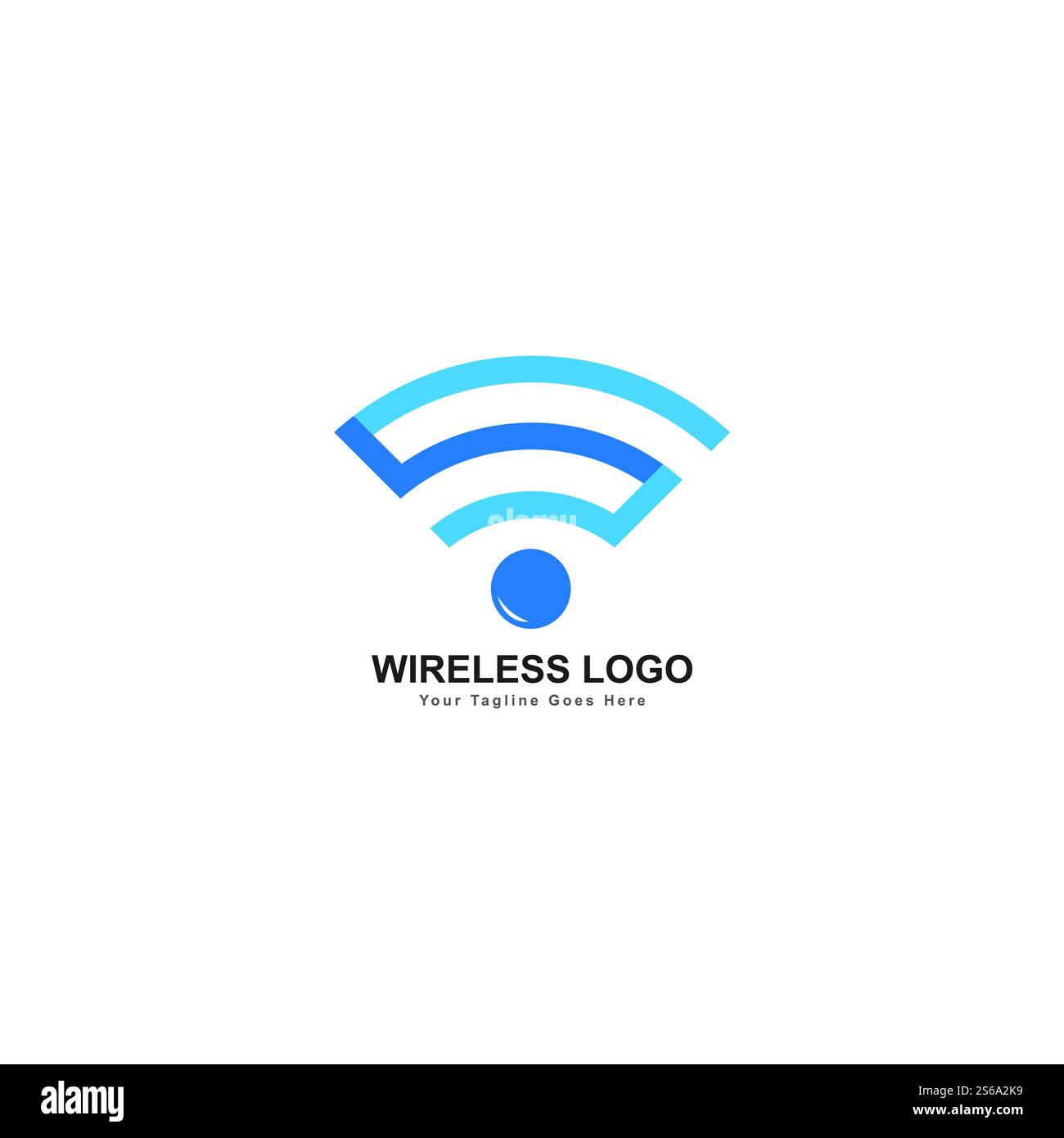 wireless signal logo design template wifi Stock Vector Image & Art - Alamy