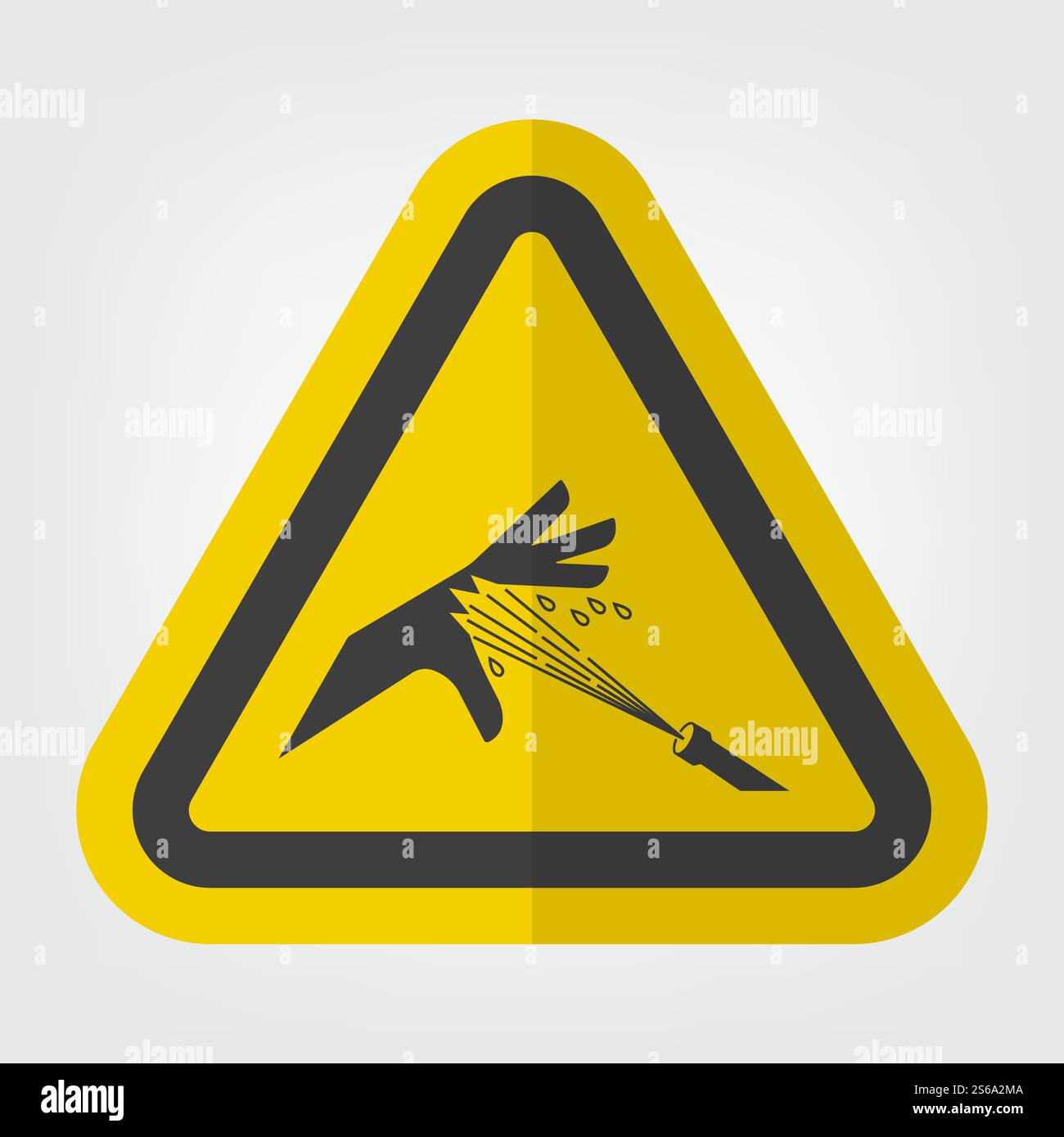 Skin Puncture Pressurized Water Jet Symbol Sign Isolate On White ...