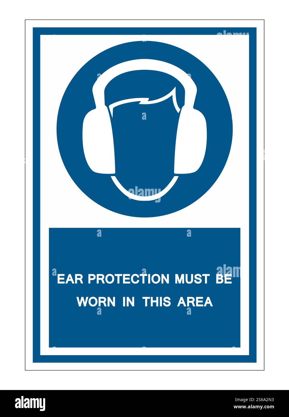 Ear Protection Must Be Worn In This Area Symbol Sign Isolate on White ...