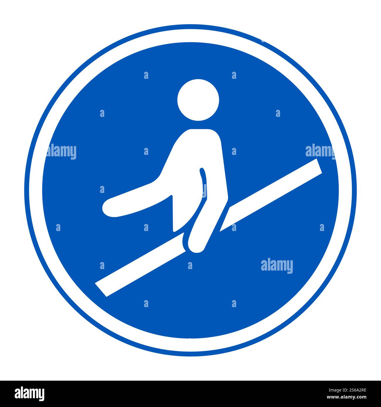 PPE Icon.Use Handrail Symbol Sign Isolate On White Background,Vector ...