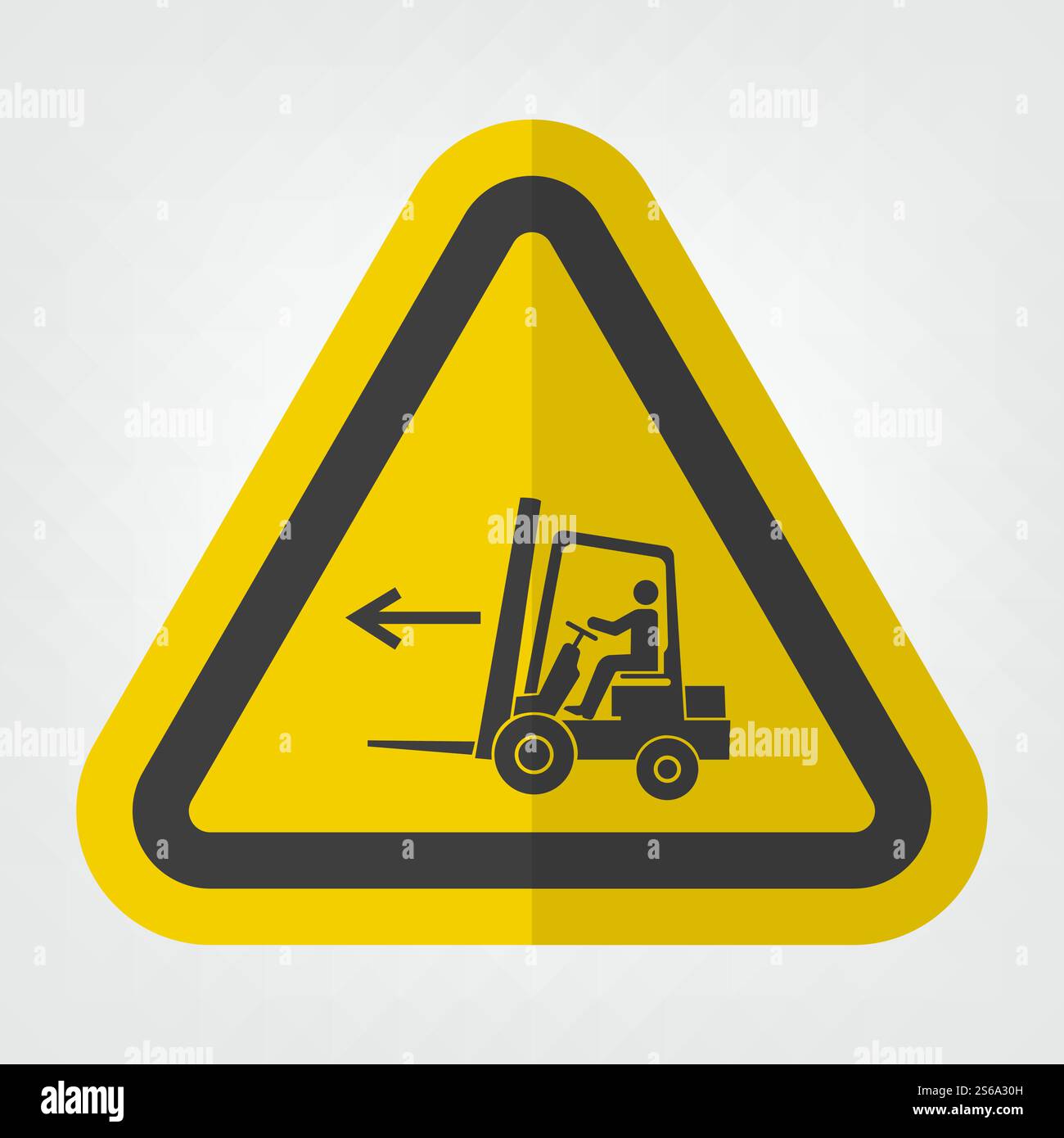 Forklift Point Left Symbol Sign Isolate On White Background,Vector ...