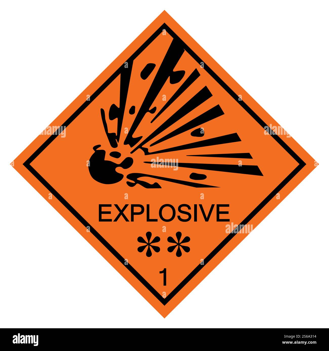Warning Explosive Symbol Sign Isolate On White Background,Vector ...