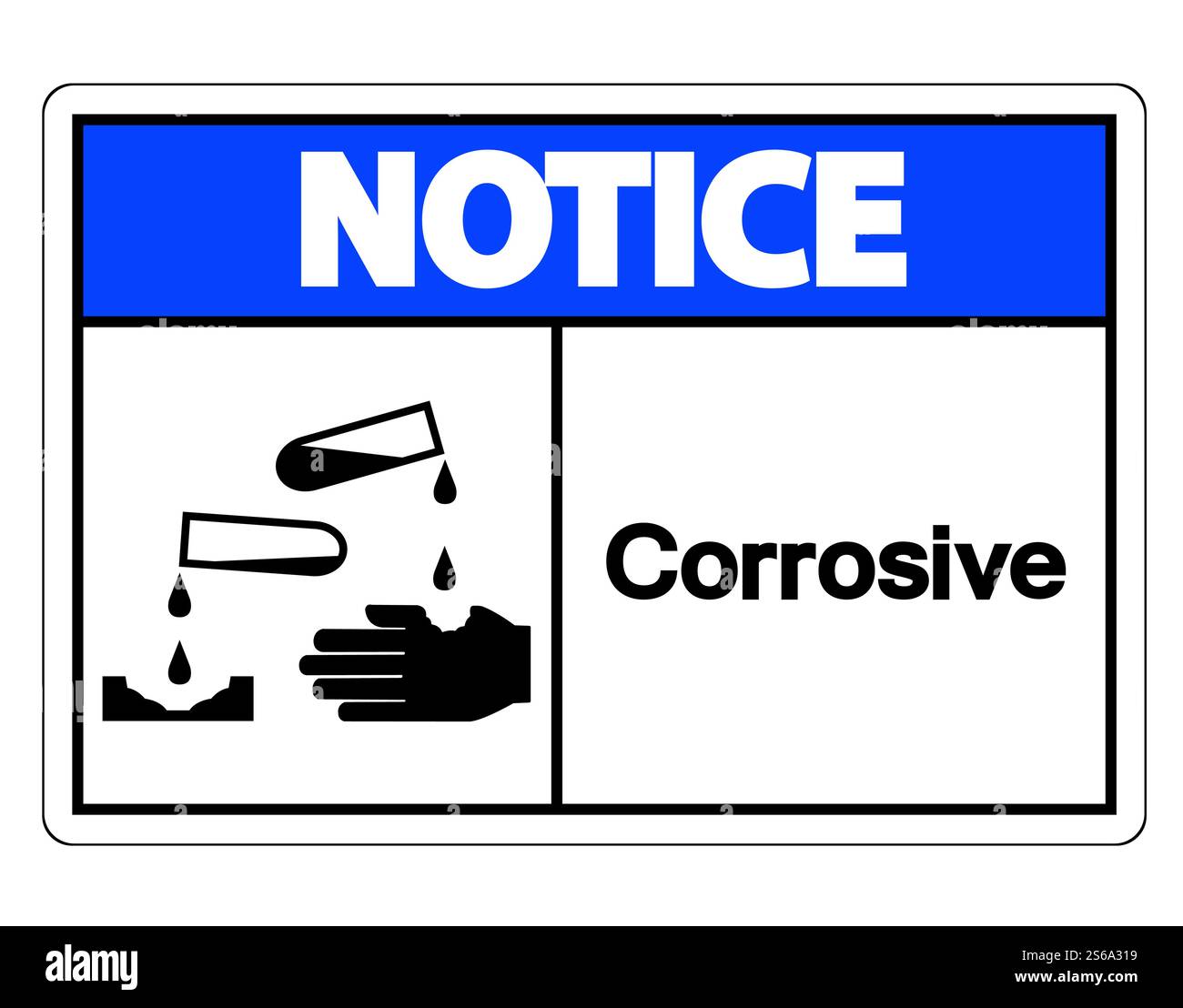 Notice Corrosive Symbol Sign Isolate On White Background,Vector ...
