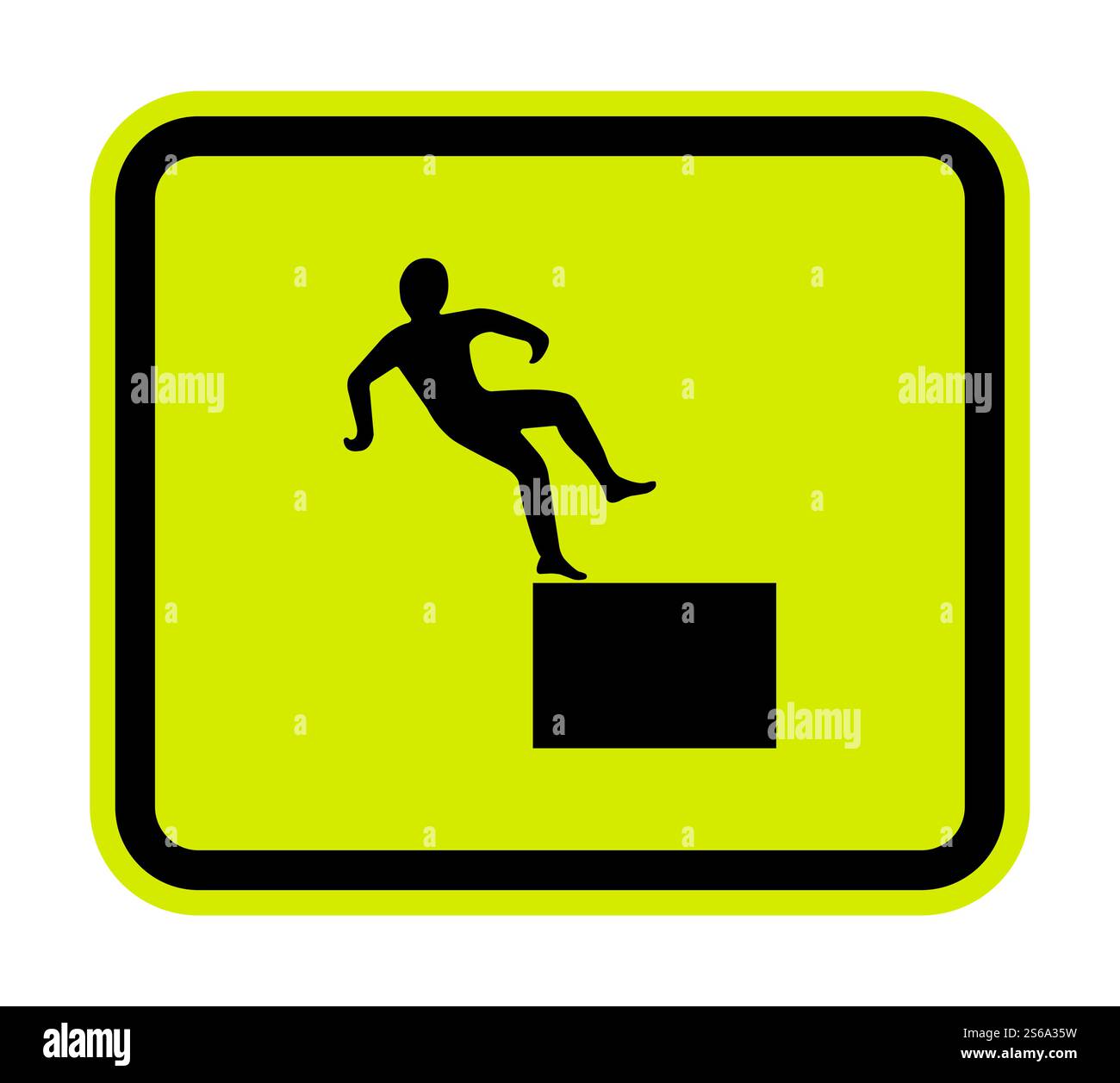 Beware High Level Drop Symbol Sign Isolate On White Background,Vector ...