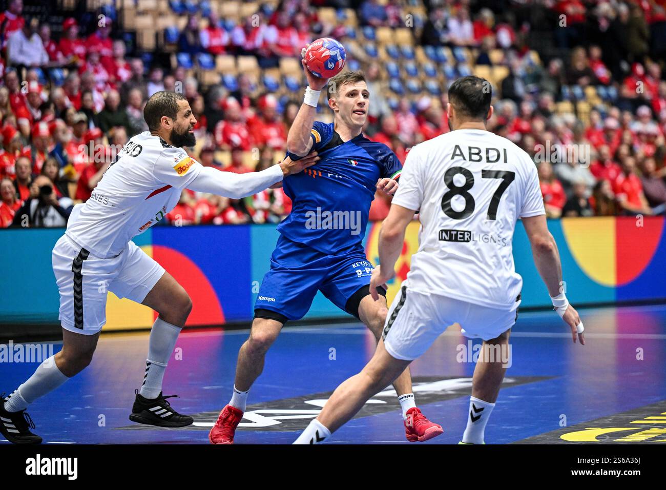 Simone Mengon of Italy Nationalteam during IHF Men's - Handball World ...