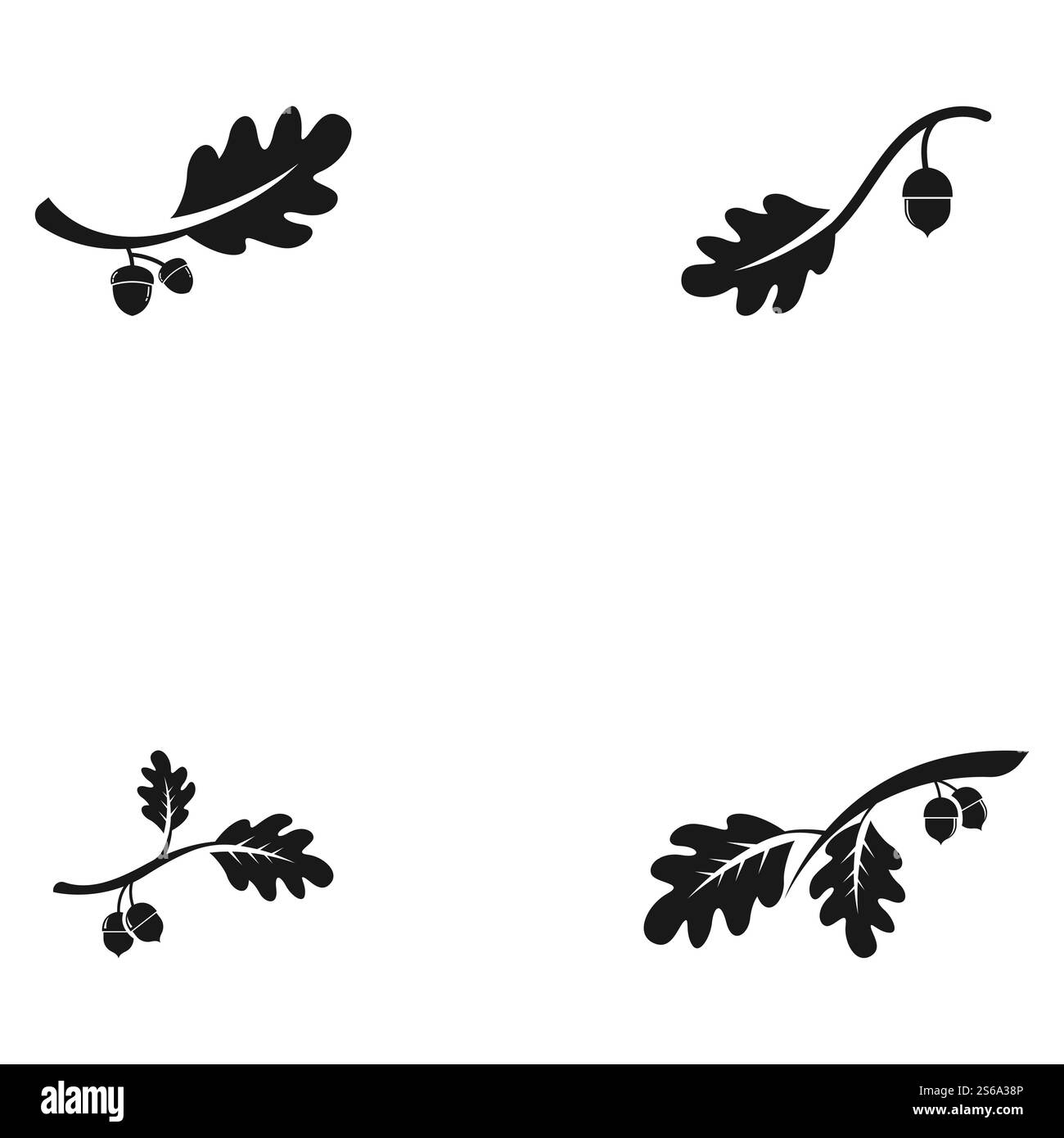 oak acorn vector illustration design template Stock Vector Image & Art ...