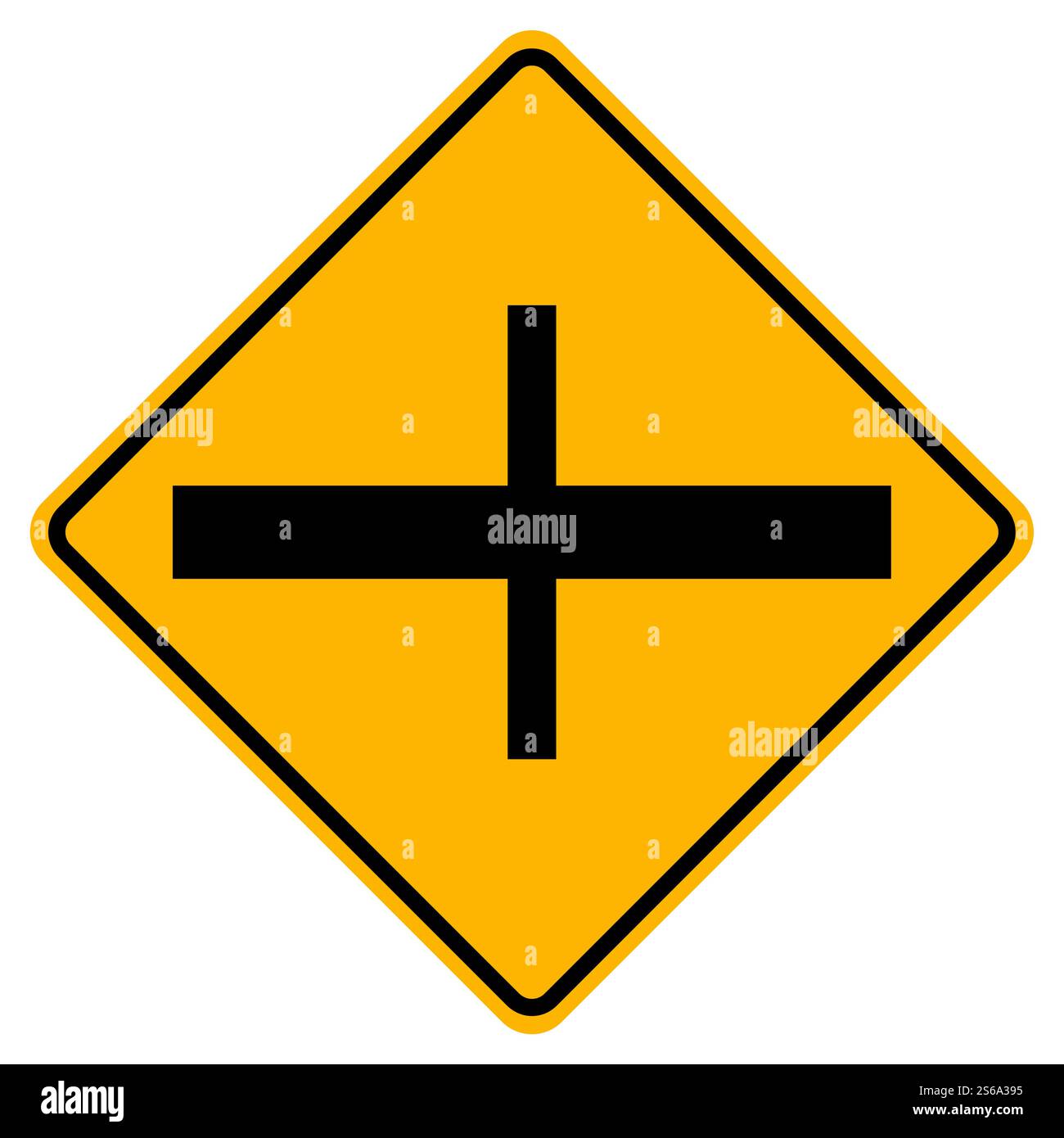4-Junction Crossroads Junction Traffic Road Symbol Sign Isolate on ...