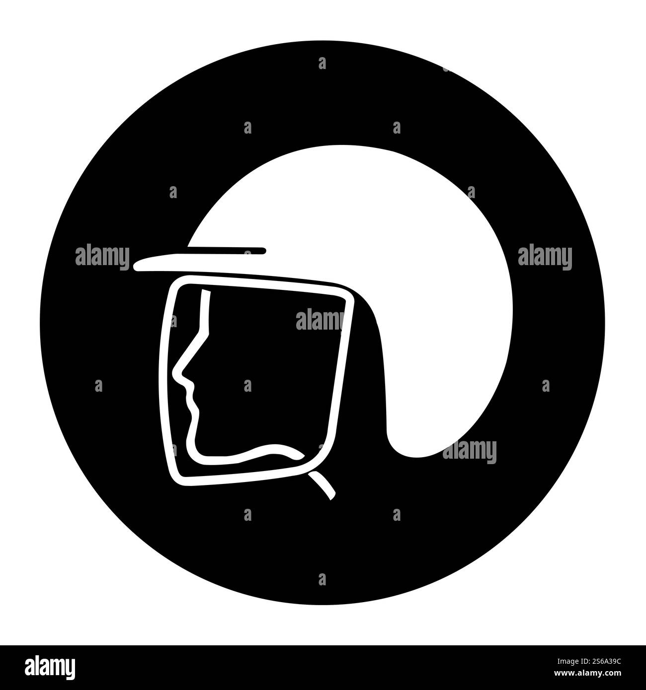 Wear Safety Helmet Symbol Isolate On White Background,Vector ...