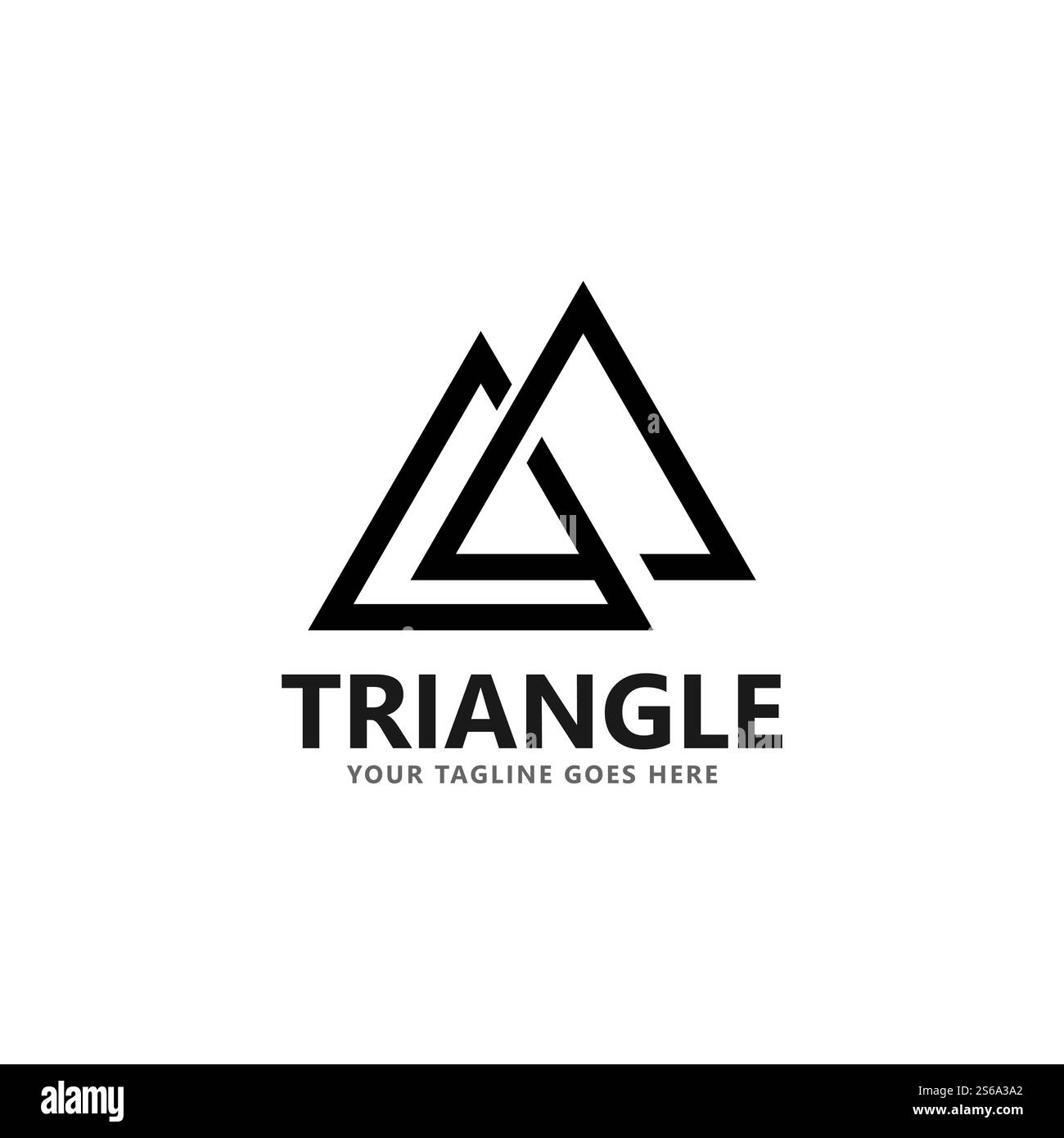 Letter geometric triangle 3d Black and White Stock Photos & Images - Alamy