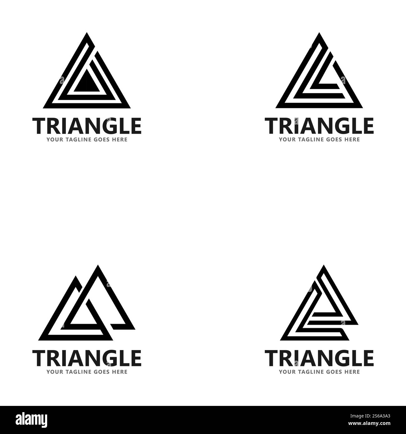 Letter geometric triangle 3d Black and White Stock Photos & Images - Alamy