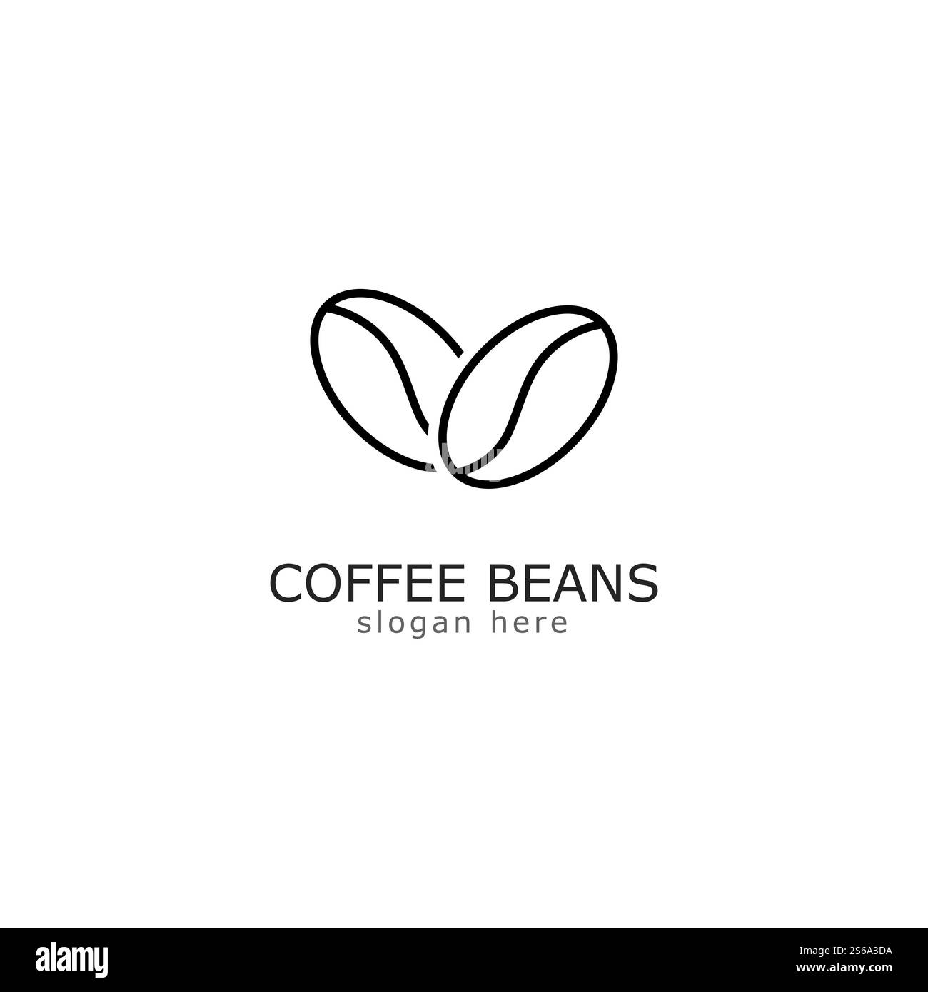 coffee beans logo icon vector illustration Stock Vector Image & Art - Alamy