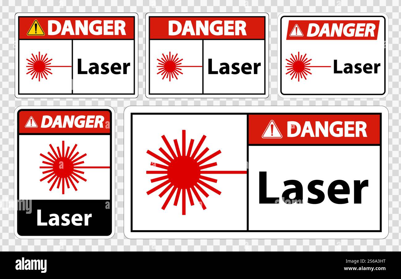 Danger Laser Symbol Sign Symbol Sign Isolate on transparent Background ...