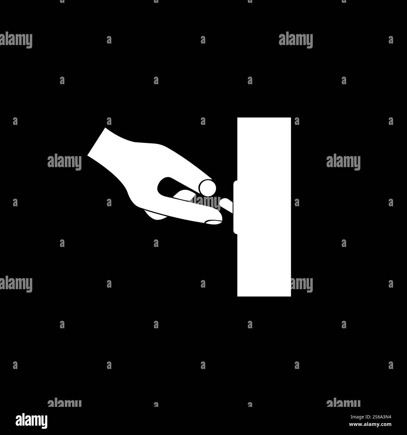 PPE Icon.Switch Off Symbol Sign Isolate On Black Background,Vector ...