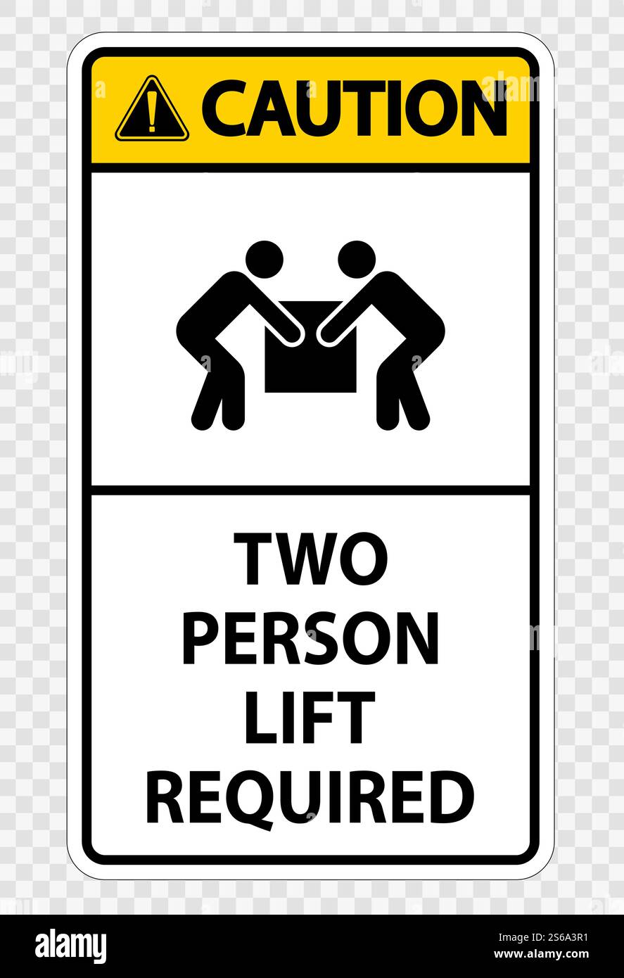 Two person lift required Symbol Sign Isolate on transparent Background ...
