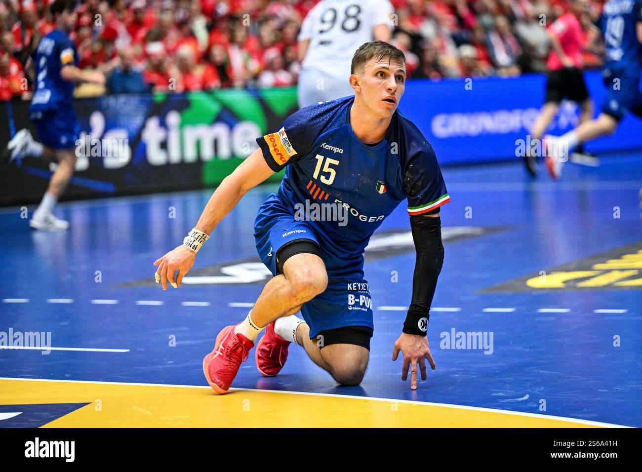 Simone Mengon of Italy Nationalteam during IHF Men's - Handball World ...