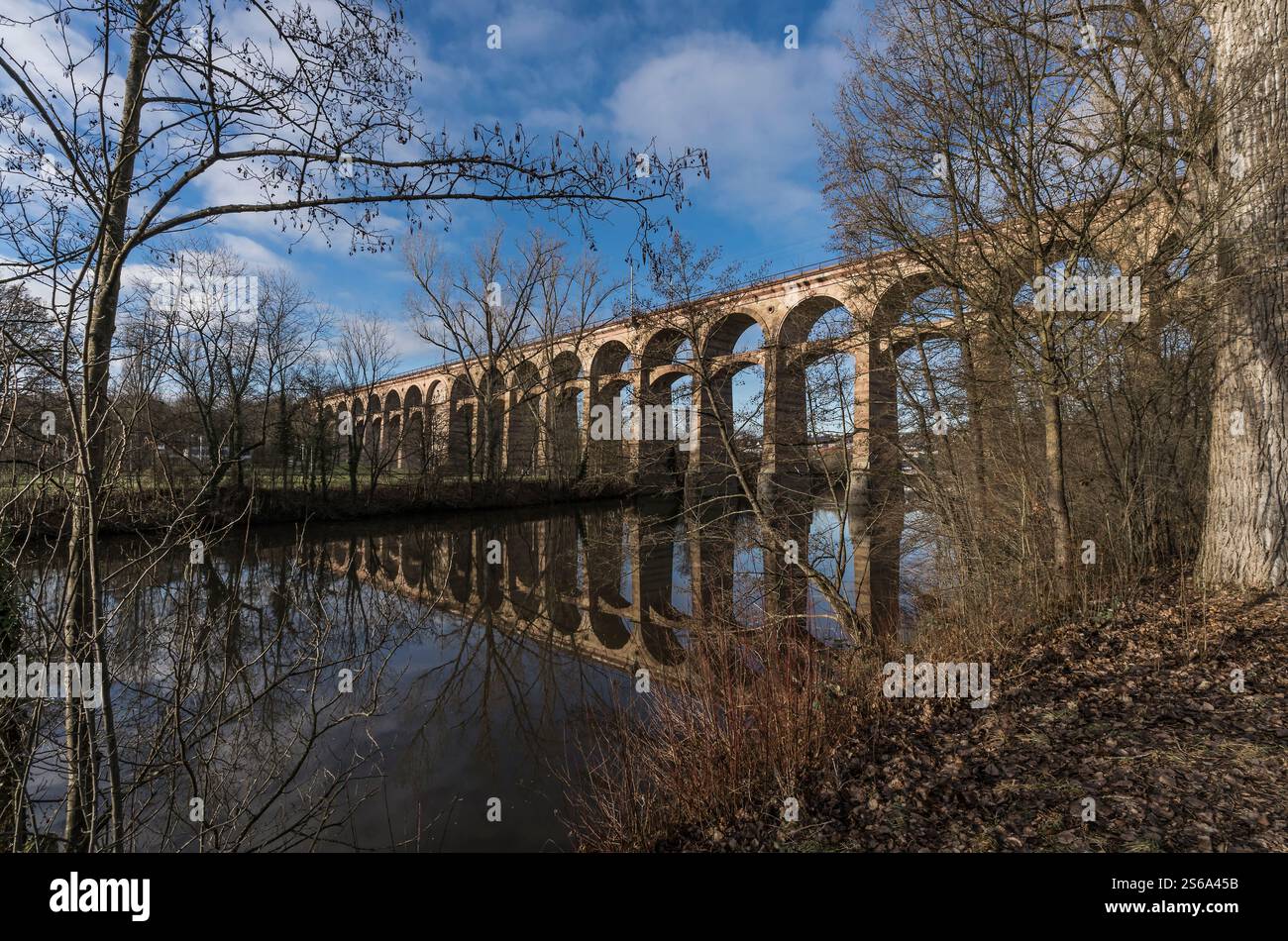 historic train bridge in south germany Stock Photo - Alamy