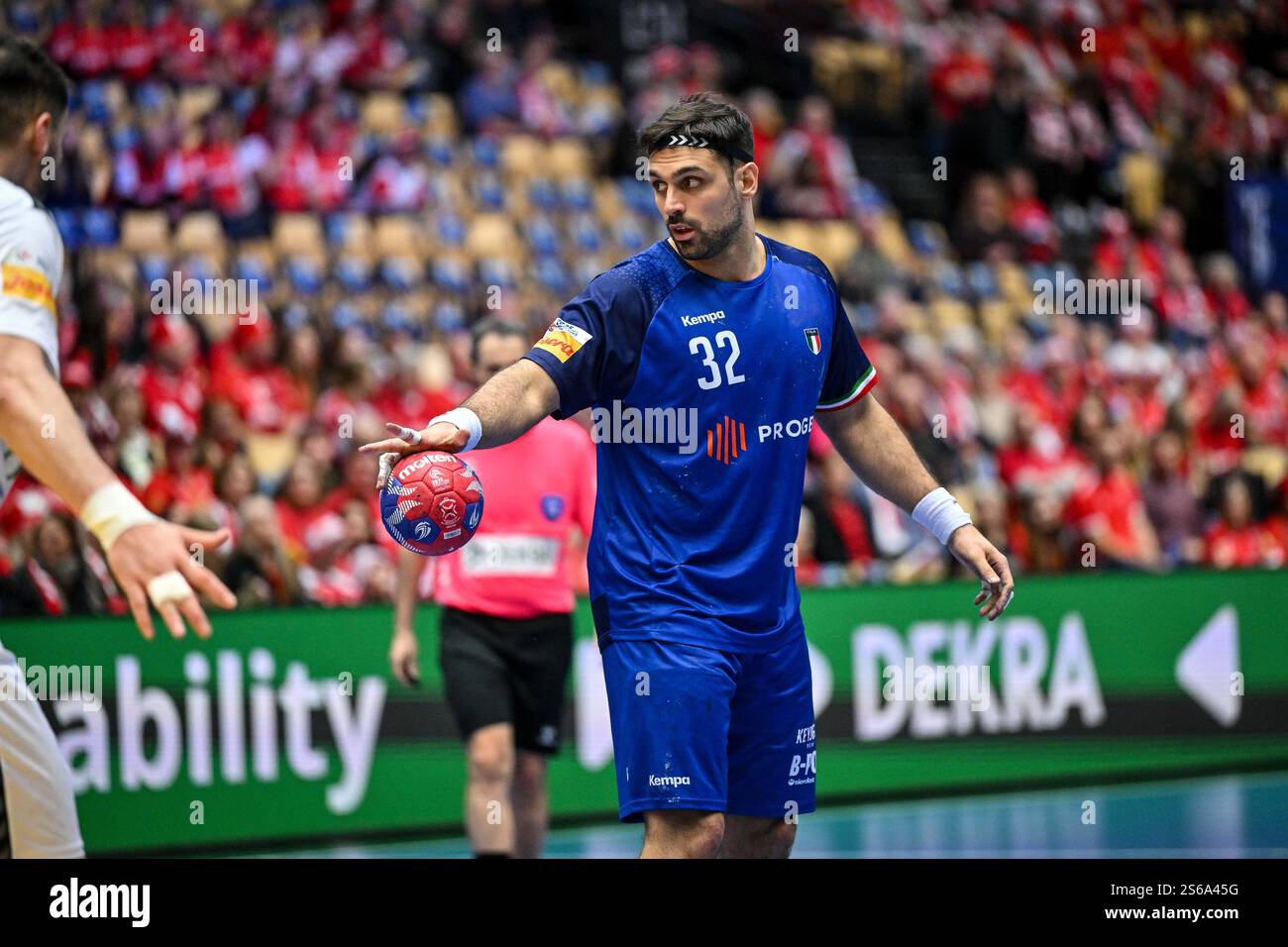 Andrea Parisini of Italy Nationalteam during IHF Men's - Handball World ...