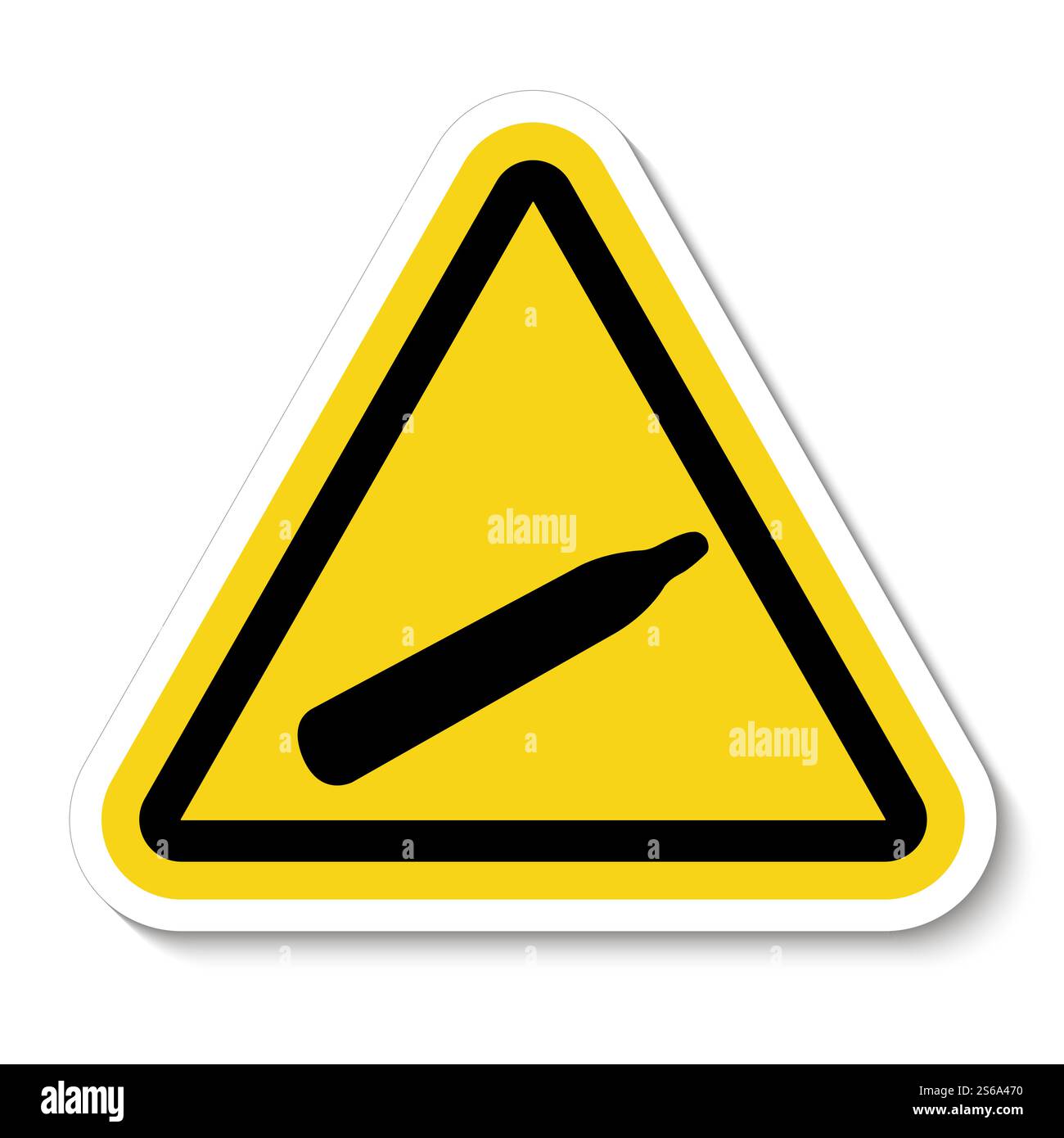 Danger Pressure Gas Symbol Sign Isolate On White Background,Vector ...