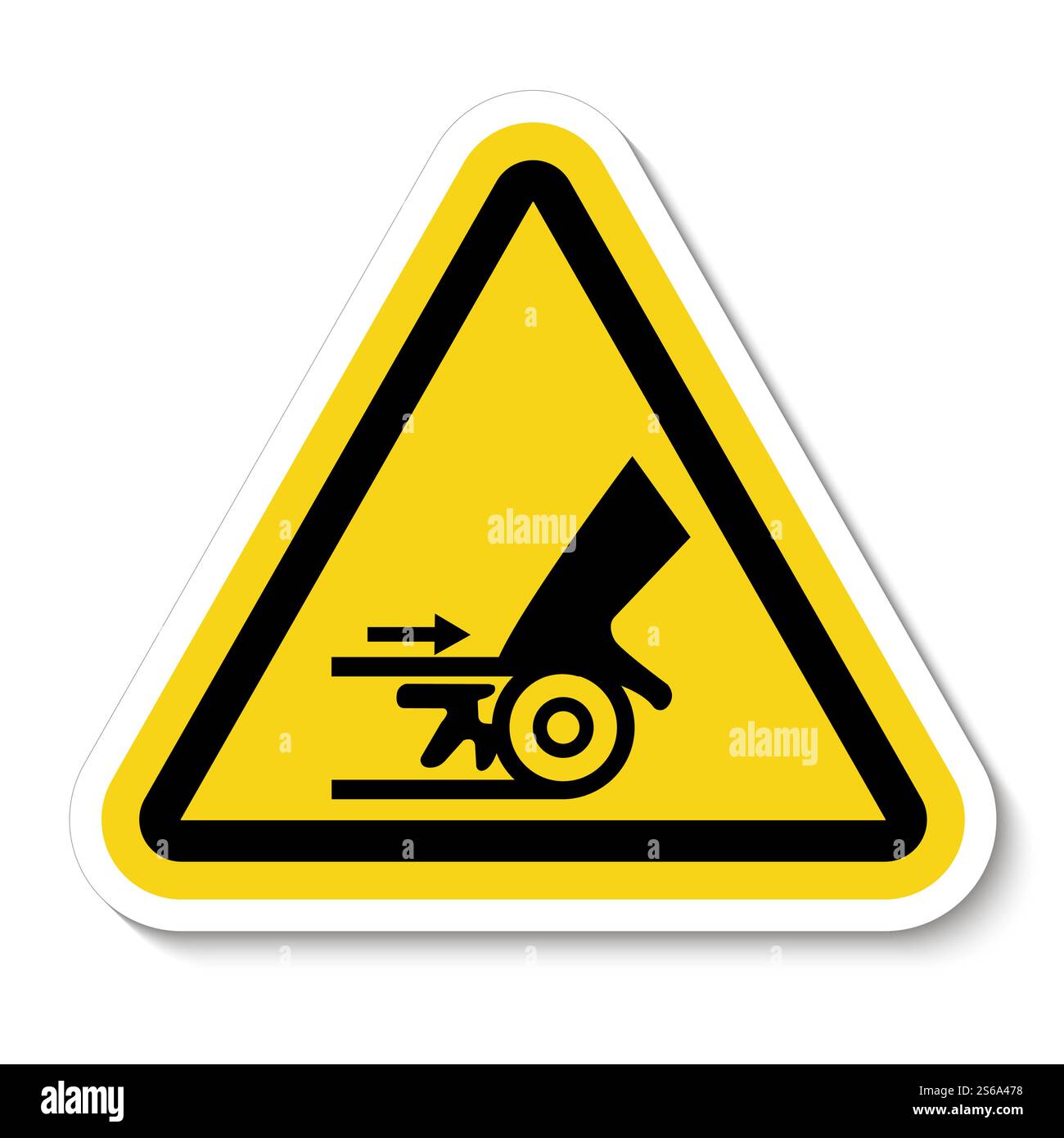 Beware Moving Machinery Symbol Sign Isolate On White Background,Vector ...