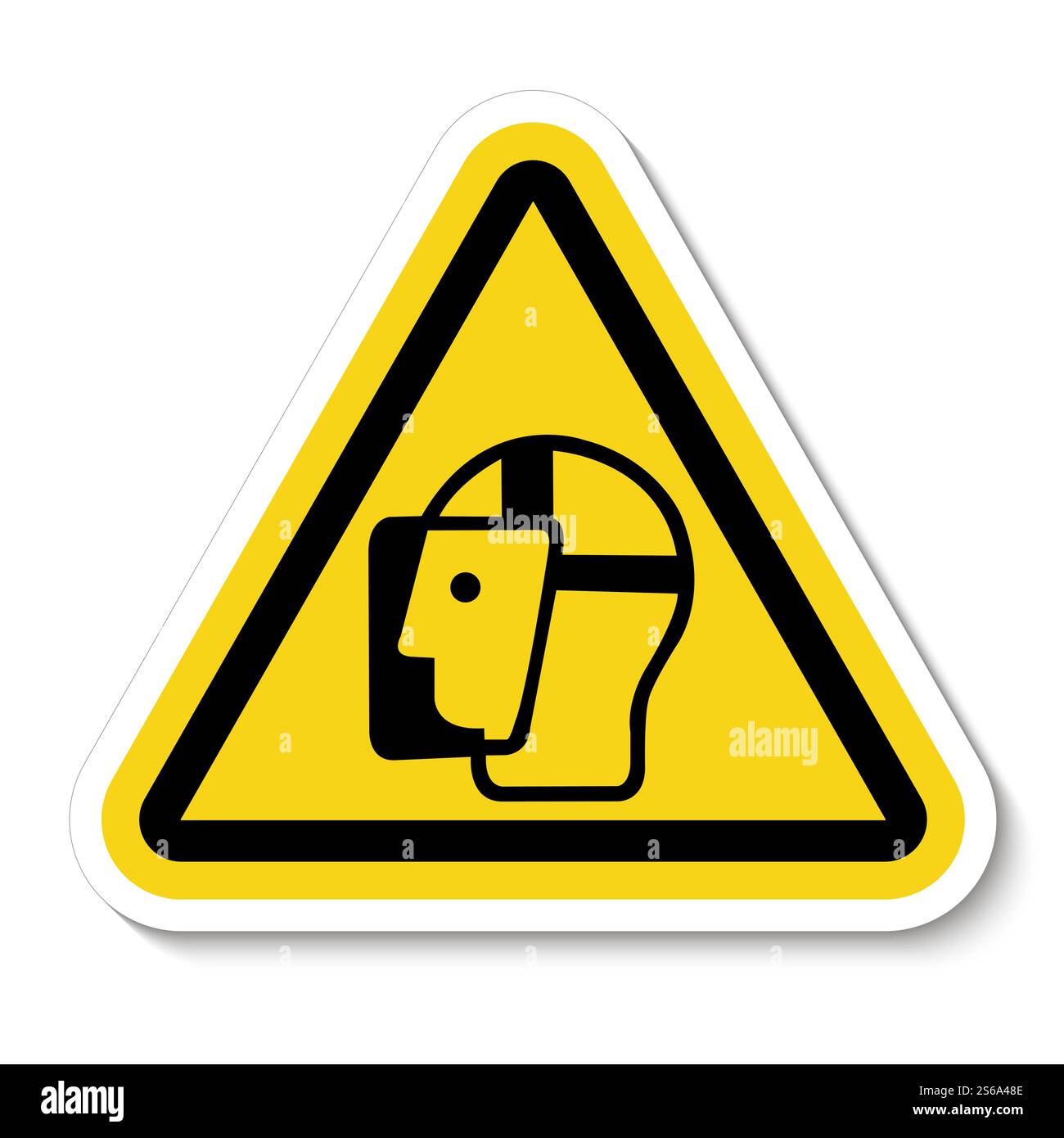 Symbol Face Shield Must Be Worn Sign Isolate On White Background,Vector ...