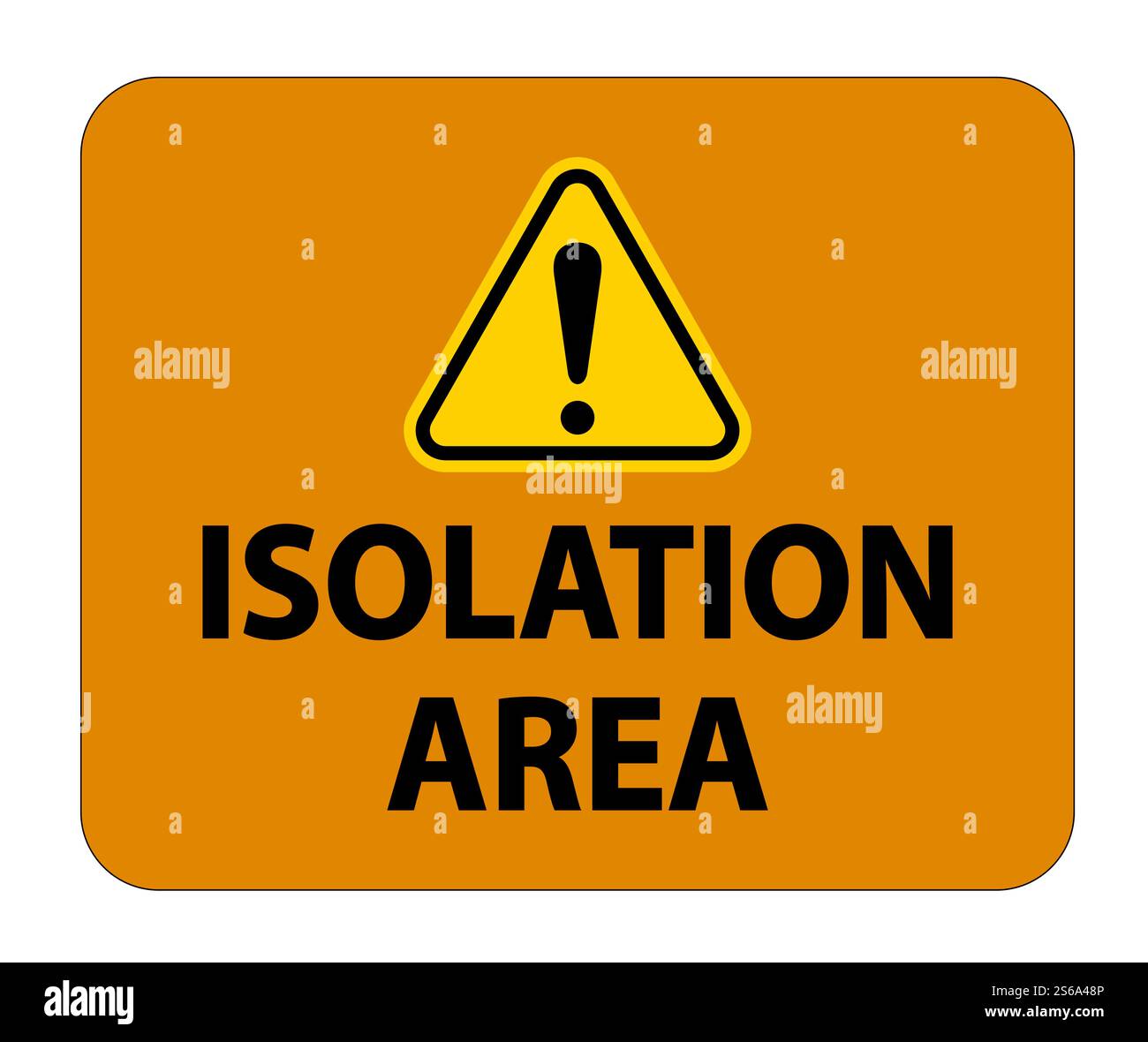 Isolation area sign On White Background,Vector Illustration EPS.10 ...