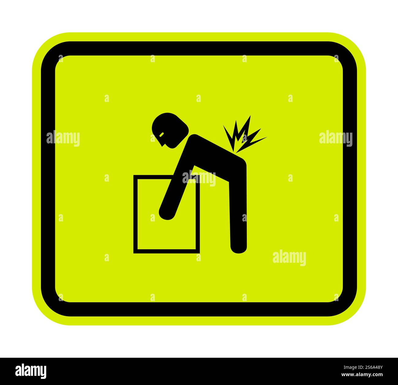 Lifting Hazard Symbol Sign Isolate On White Background,Vector ...