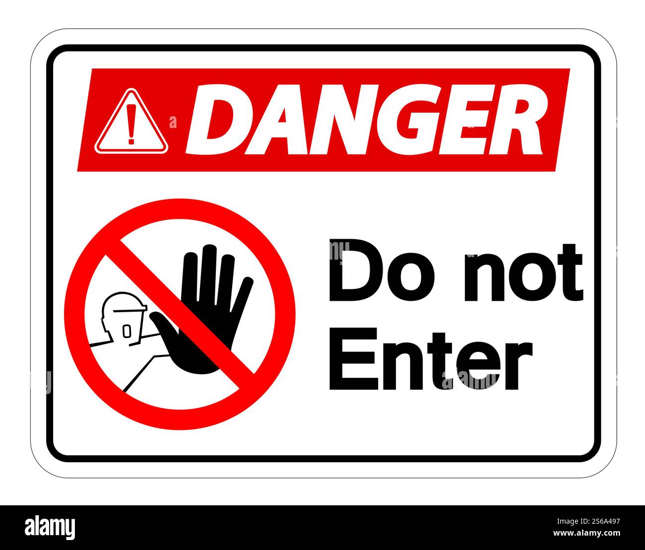 Danger Do Not Enter Symbol Sign Isolate On White Background,Vector ...