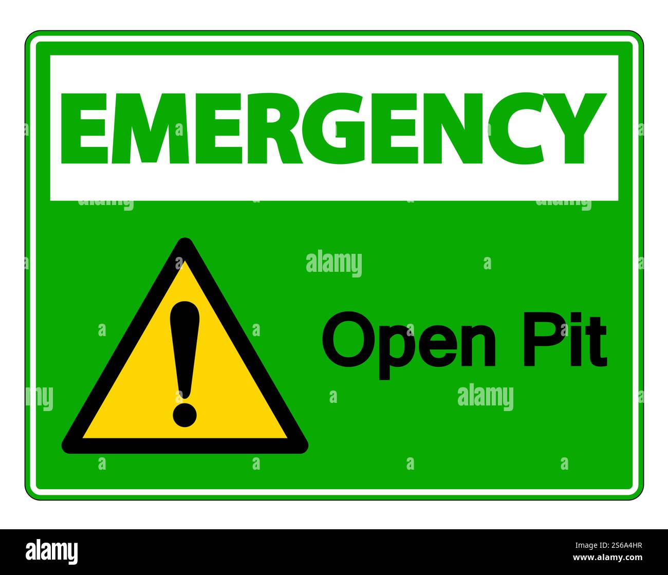 Emergency Open Pit Symbol Sign Isolate On White Background,Vector ...