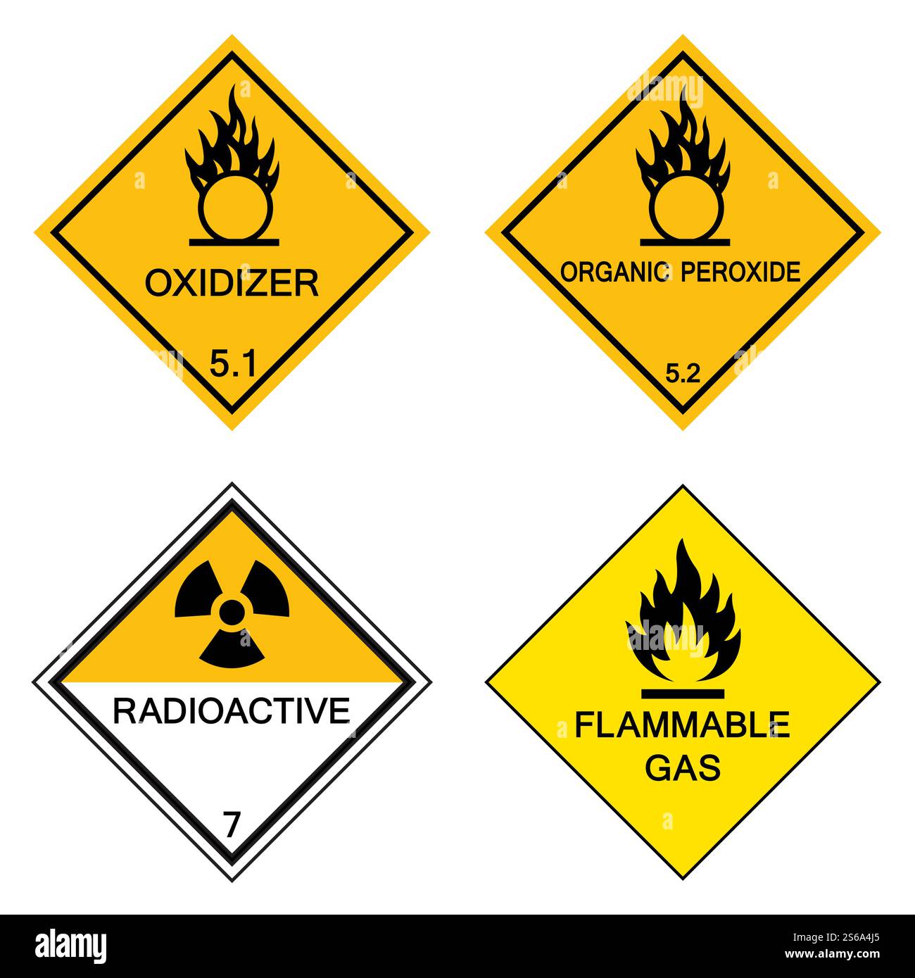 Warning Hazardous chemical danger Symbol Sign Isolate on White ...