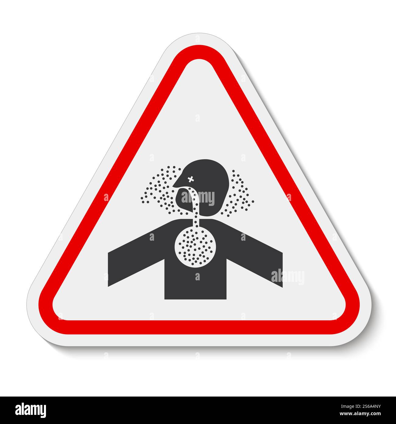 Toxic Gases Asphyxiation Symbol Sign Isolate on White Background,Vector ...