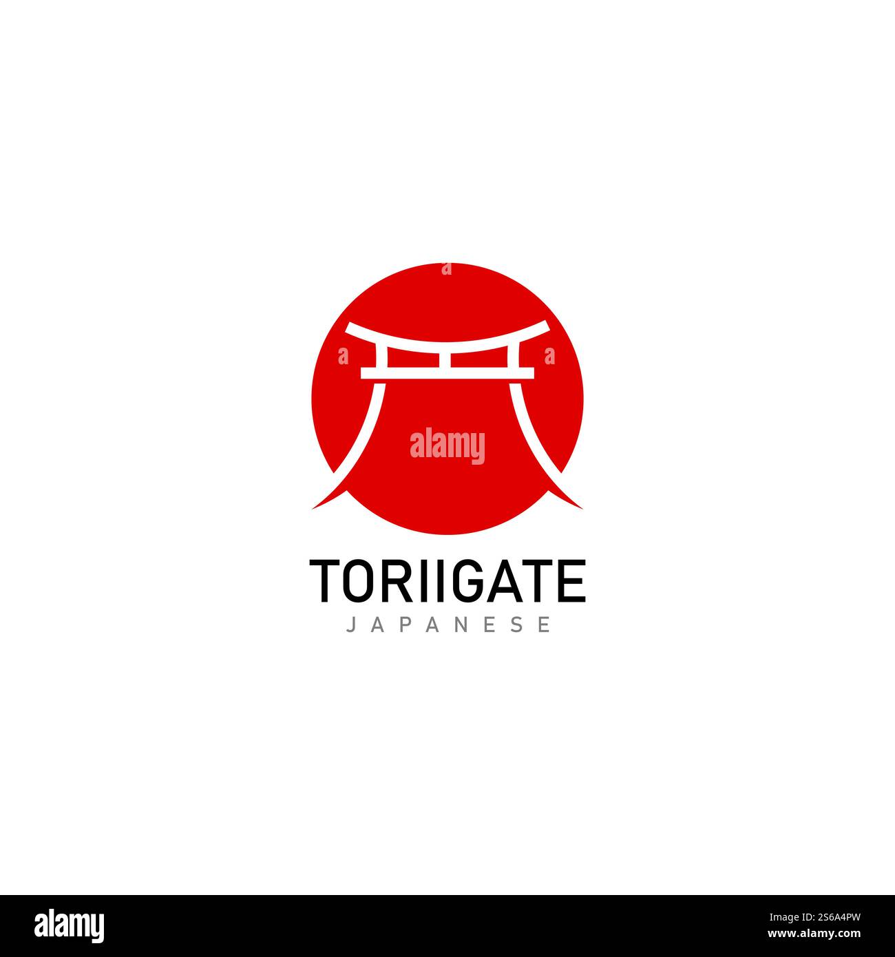 japanese torii gates logo and symbol design icon Stock Vector Image ...