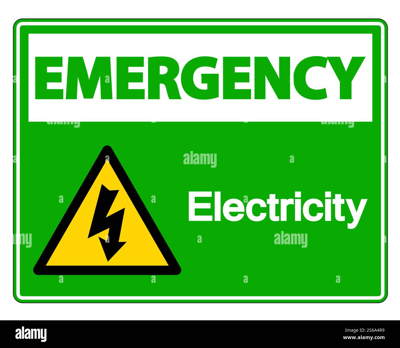 Emergency Electricity Symbol Sign Isolate On White Background,Vector ...