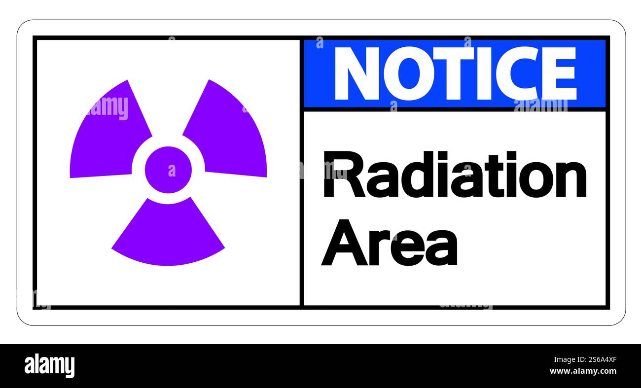Notice Radiation Area Symbol Sign Isolate On White Background,Vector ...