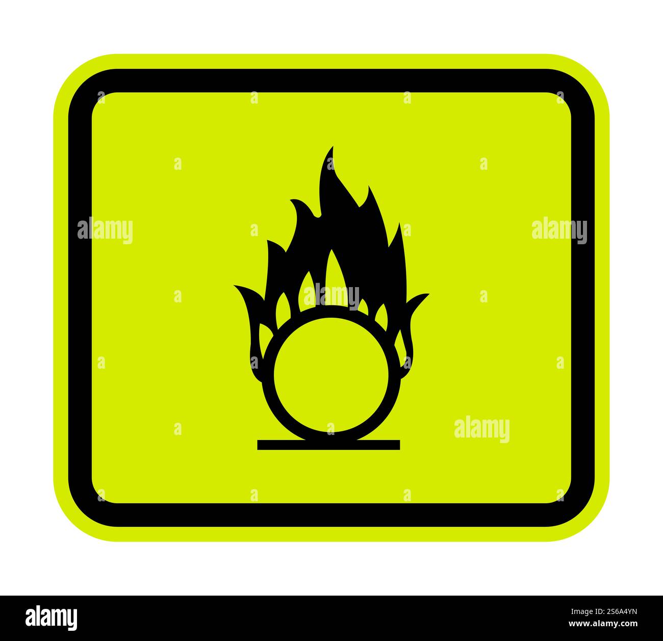 Beware Oxidizing Substance Symbol Isolate On White Background,Vector ...