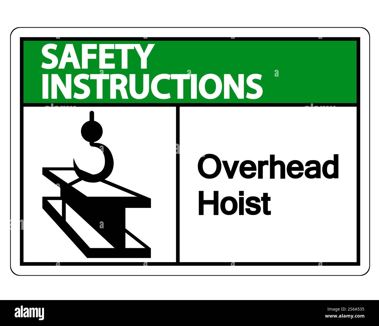 Safety instructions Overhead Hoist Symbol Sign Isolate On White ...