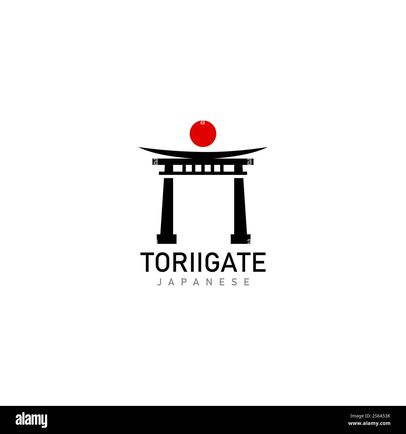 japanese torii gates logo and symbol design icon Stock Vector Image ...