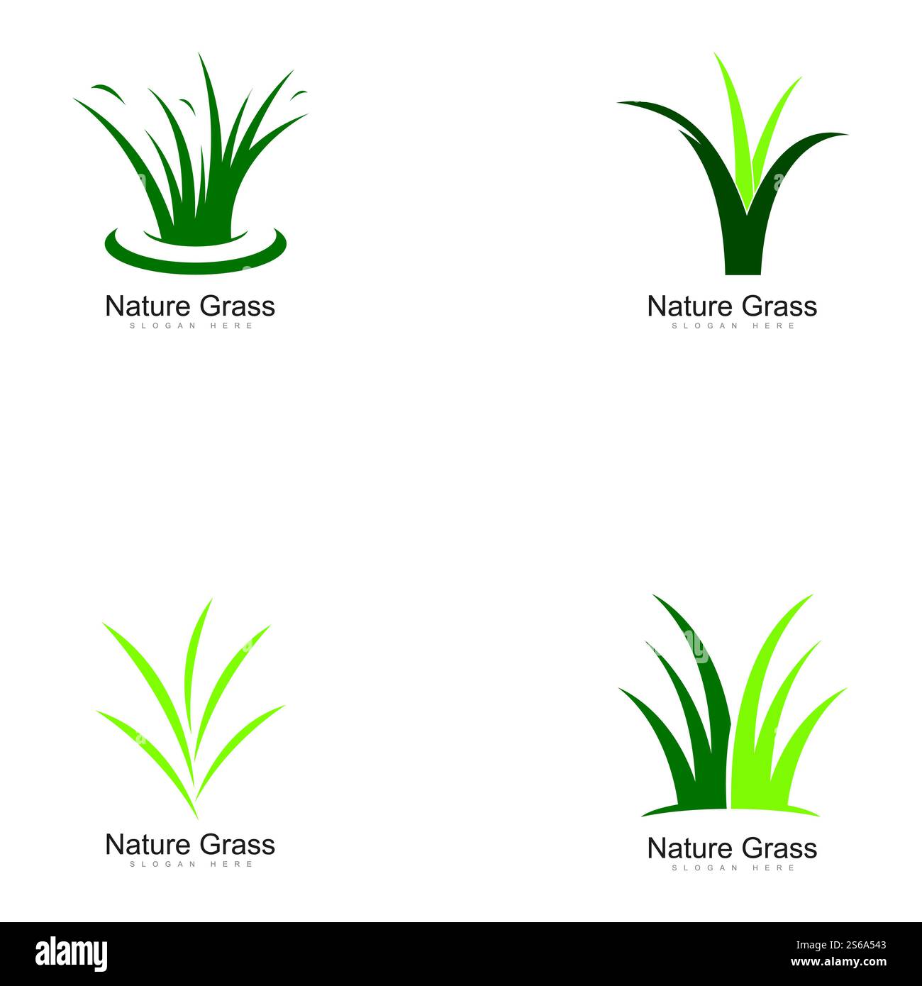 Nature Grass logo design vector Creative Grass logo design Template ...