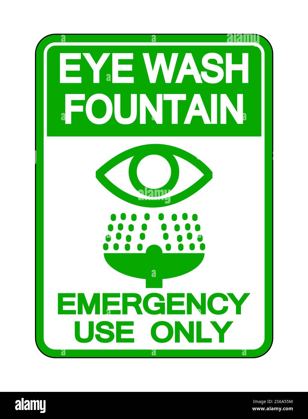 Eye Wash Fountain Sign Isolate On White Background,Vector Illustration ...