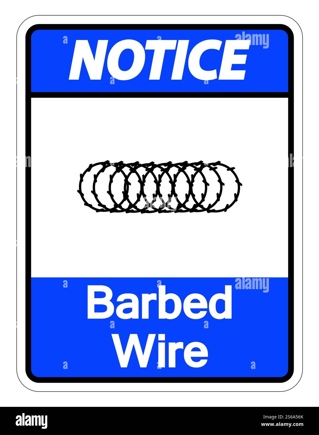 Notice Barbed Wire Symbol Sign On White Background,Vector Illustration ...