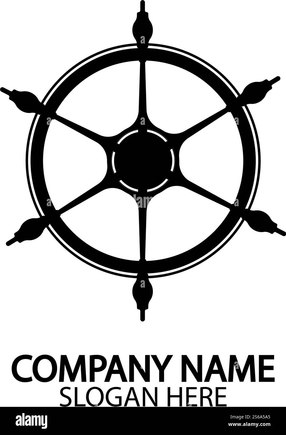 Ship and boat helm steering wheel boat and maritime rudder icon ship ...