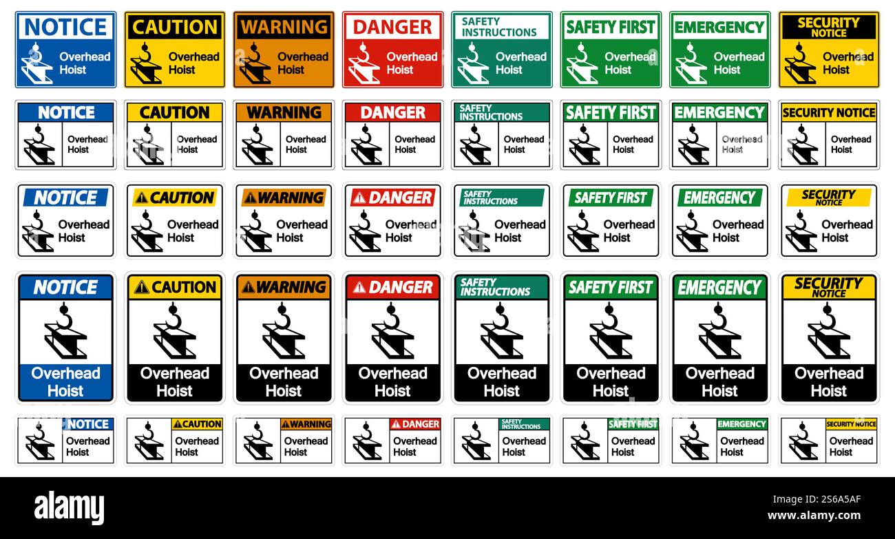 Overhead Hoist Symbol Sign Isolate On White Background,Vector ...