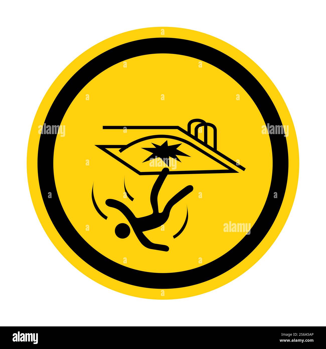Fall Hazard Symbol Sign, Vector Illustration, Isolate On White ...