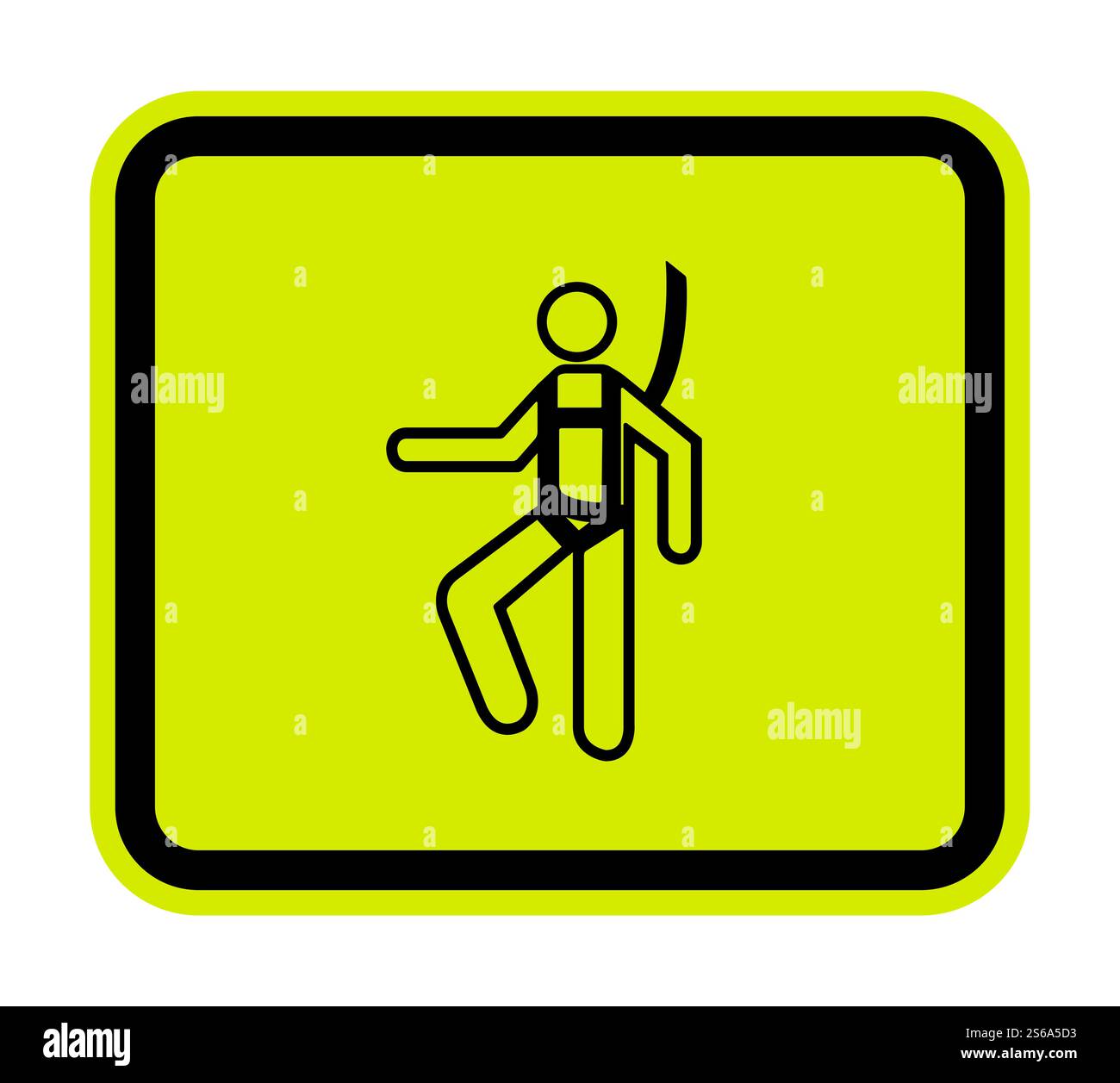 Symbol Wear Safety Harness Sign Isolate On White Background,Vector ...
