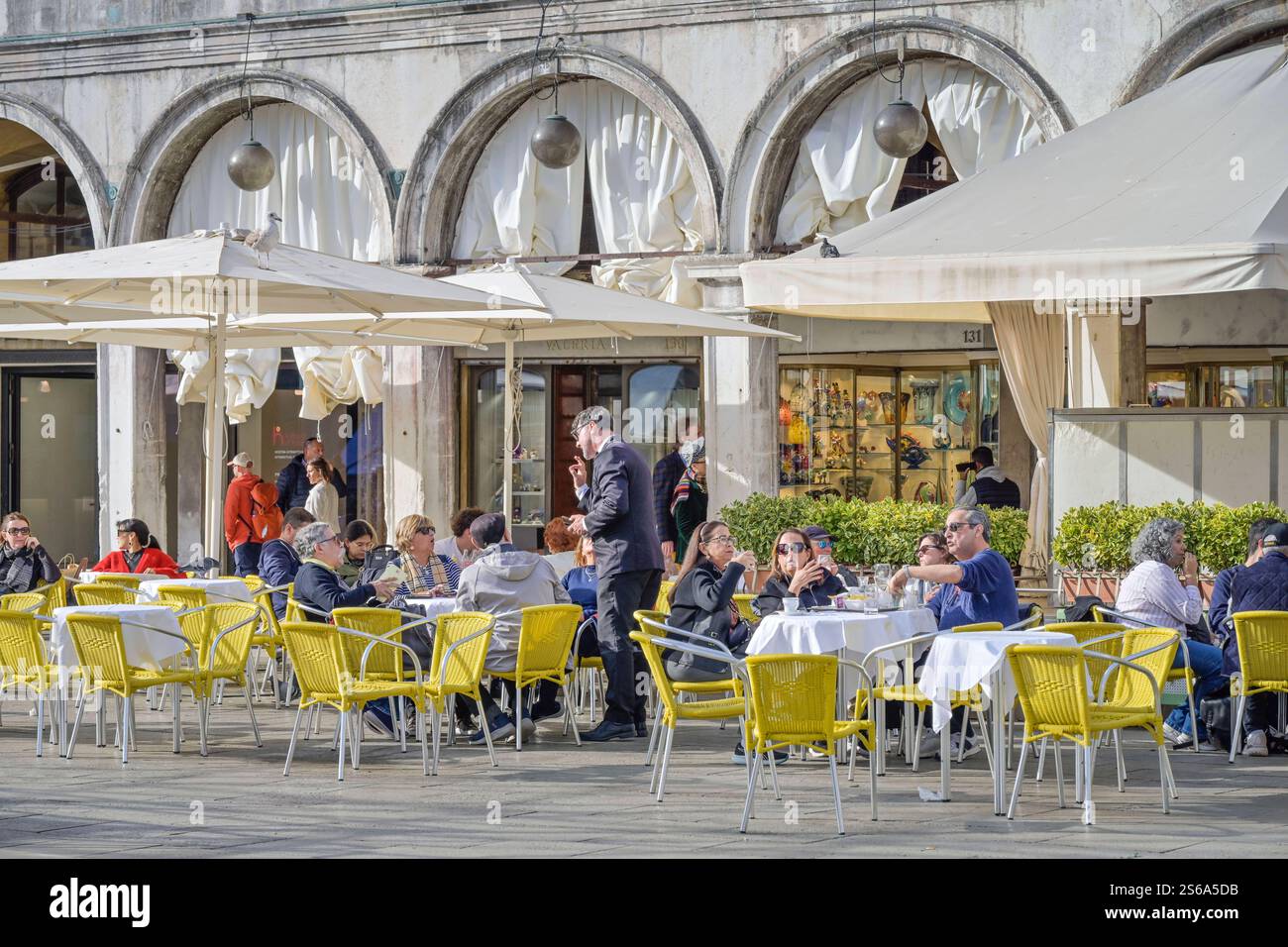 Gran Caffe Lavena, Piazza San Marco, Venedig, Venetien, Italien ...
